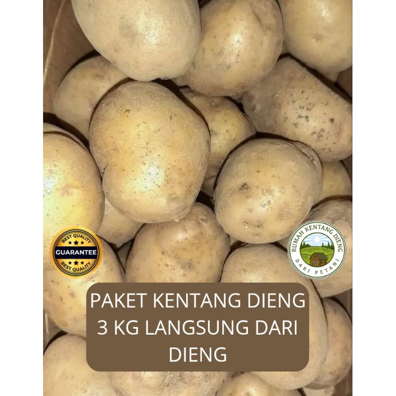 Jual Paket Kentang Dieng Sedang 3kg langsung dari petani | Shopee Indonesia
