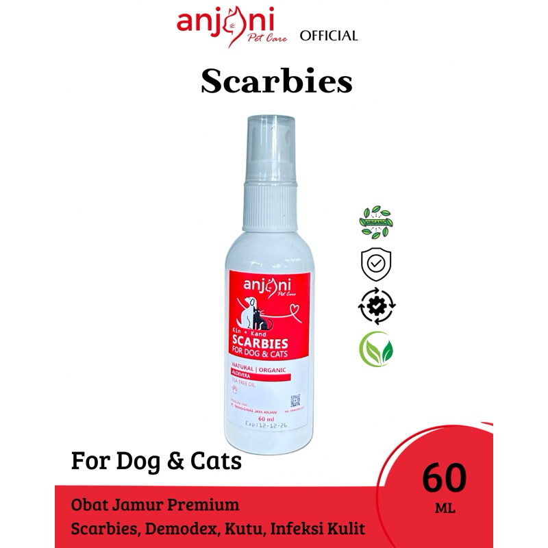 Jual ANJANI PET CARE Scarbies Premium Obat Jamur Scabies Kucing Anjing ...