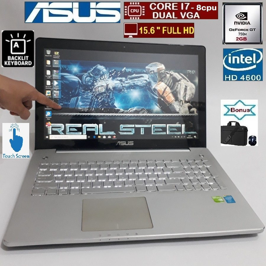 Jual ASUS GAMING SSD CORE I7 DUAL HARDISK DOBEL VGA NVDIA GEFORCE LAPTOP LAYAR FULL HD | Shopee ...