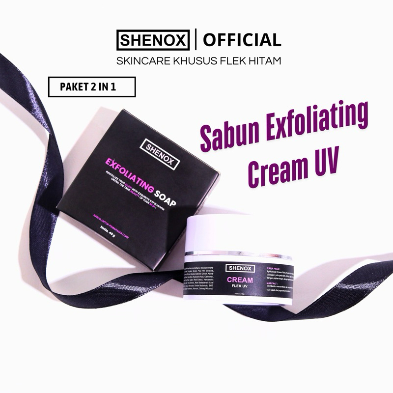 Jual Shenox Skincare Flek Hitam Sabun Exfoliating dan Cream Flek UV | Shopee Indonesia