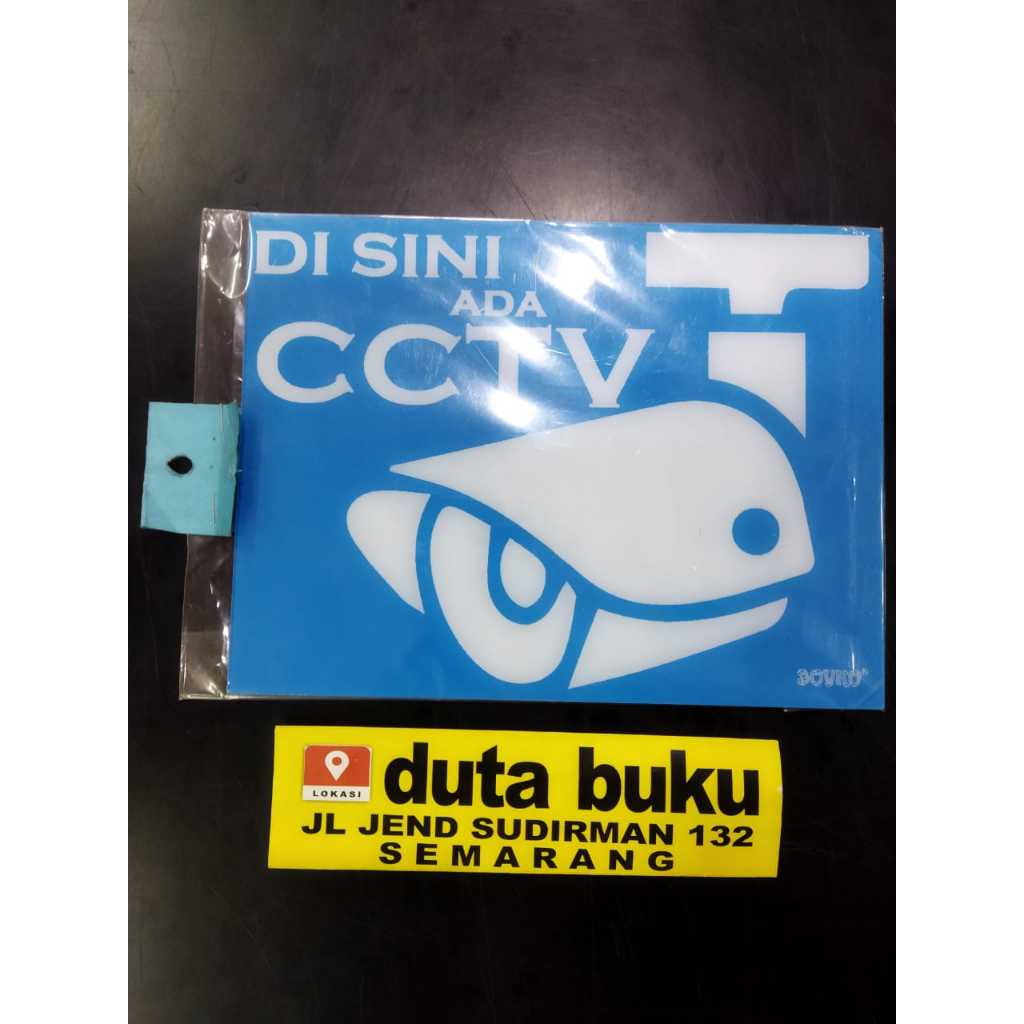 Jual Acrylic / Akrilik Sign Board Label Tulisan Disini Ada CCTV Boyko ...