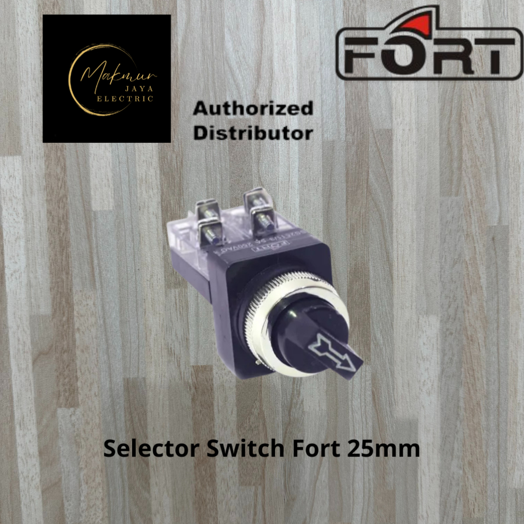 Jual Selector Switch Fort 25mm 3 Posisi SS-2511/3 | Saklar Putar Panel ...