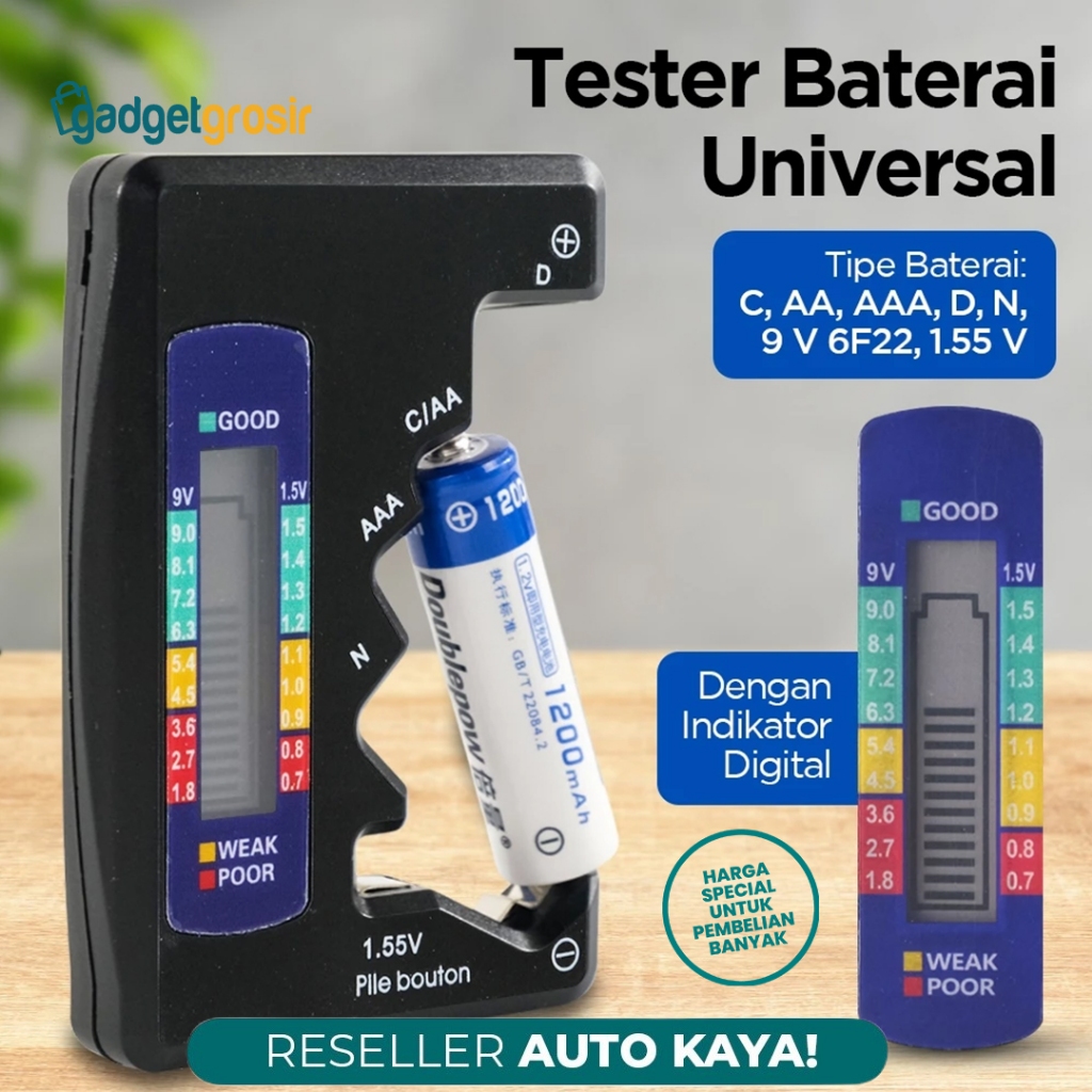 Jual Tester Digital Power Baterai Universal Battery Capacity Checker ...