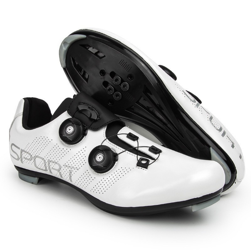 Jual Sepatu Cleat Sepeda Roadbike MTB Sport Putih | Shopee Indonesia