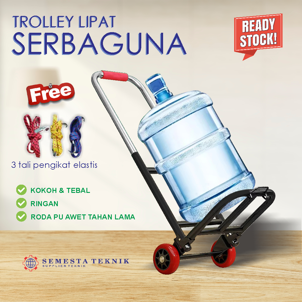 Jual 80 Kg 100 Kg 120 Kg Trolley Troli Lipat Folding Serbaguna Angkut ...