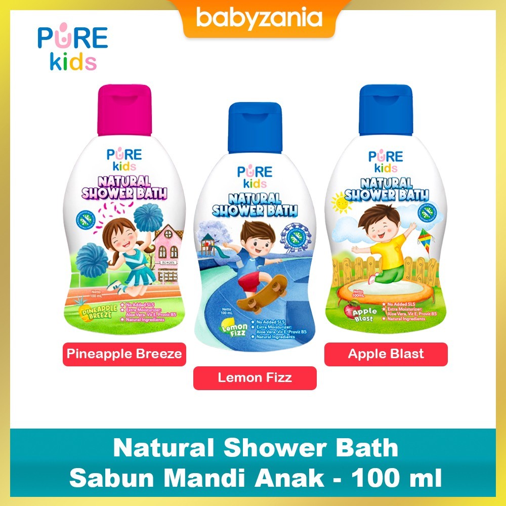 Jual Pure Kids Natural Shower Bath Sabun Mandi Anak - 100 ml | Shopee ...