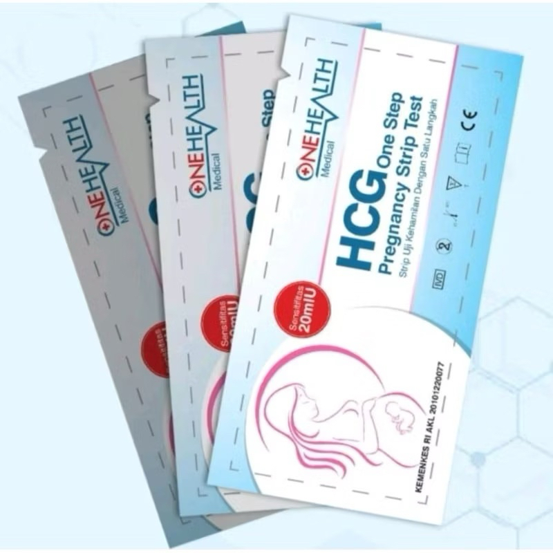 Jual Alat Tes Kehamilan / Testpack / HCG Pregnancy Strip Test OneHealth ...