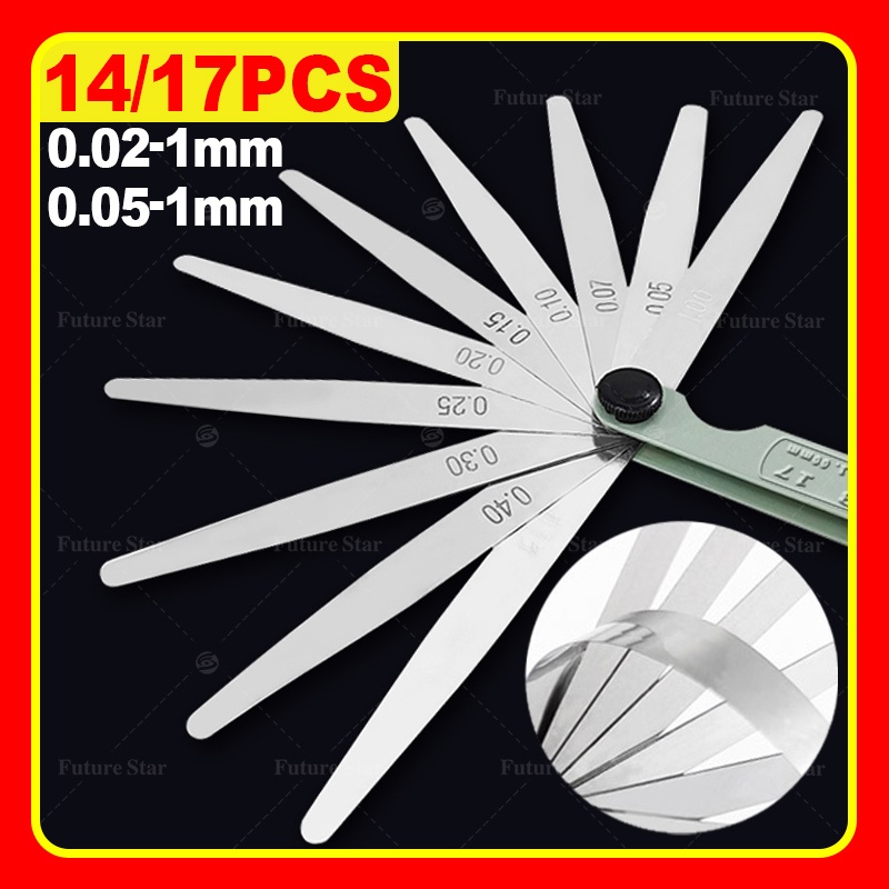 Jual 17 Blade Combination Feeler Gauge Set Metric / Kunci Stel Klep / Fuller Setelan Klep / 14 ...