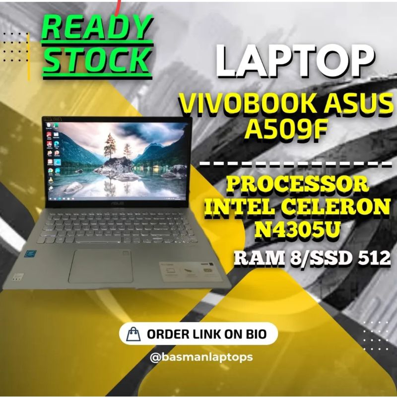 Jual Laptop Asus A509F Keyboard Nyala Small Frame - Pakai SSD - Normal ...