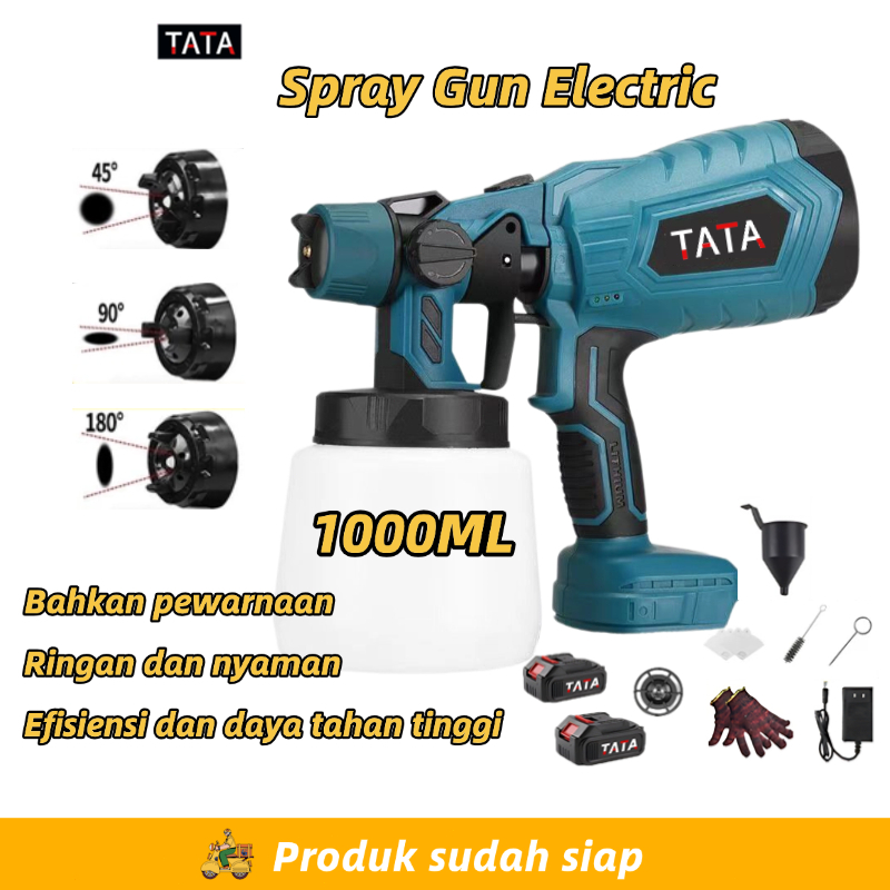 Jual TATA Pistol semprot litium 1000ML Electric Spray Gun Alat Semprot ...