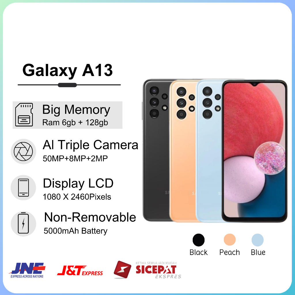 Jual SAMSUNG GALAXY A13 RAM 6/128 GB GARANSI 1 TAHUN | Shopee Indonesia