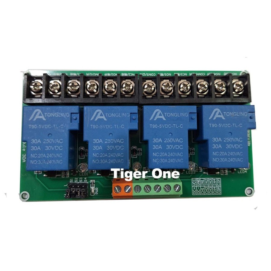 Jual RELAY MODULE 5V 4 CHANNEL 4CH 30A | Shopee Indonesia
