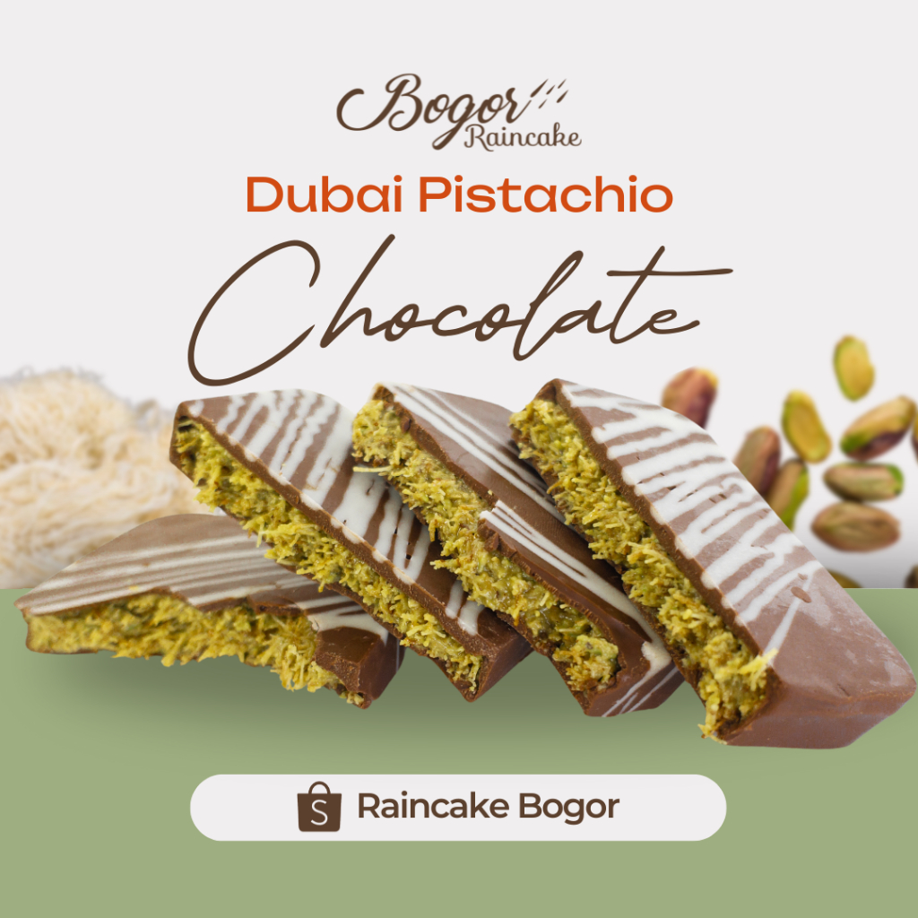 Jual Bogor Raincake - Dubai Pistachio Chocolate Regular 47gr | Shopee ...