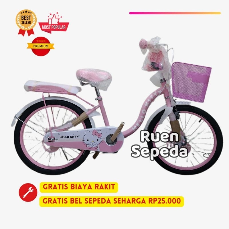 Jual Sepeda Anak Perempuan Roda Empat Cewek Mini Element Hello Kitty ...