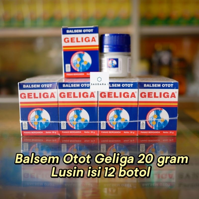 Jual Balsem Otot Geliga 20 gram - Lusin isi 12 botol | Shopee Indonesia