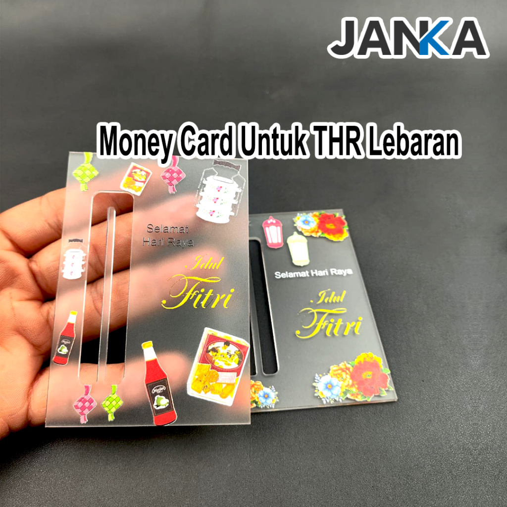 Jual JANKA Money Card Custom Idul Fitri Angpao Tempat Uang Amplop ...