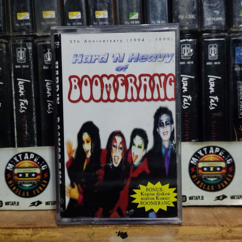Jual Kaset Pita - Boomerang - Hard N Heavy Of Boomerang - Radio Tape ...