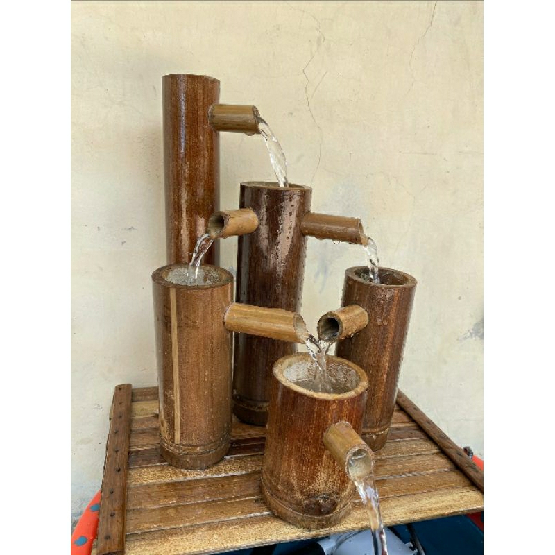 Jual Pancuran bambu ,air mancur dari bambu asli tanpa pernis,dekorasi ...