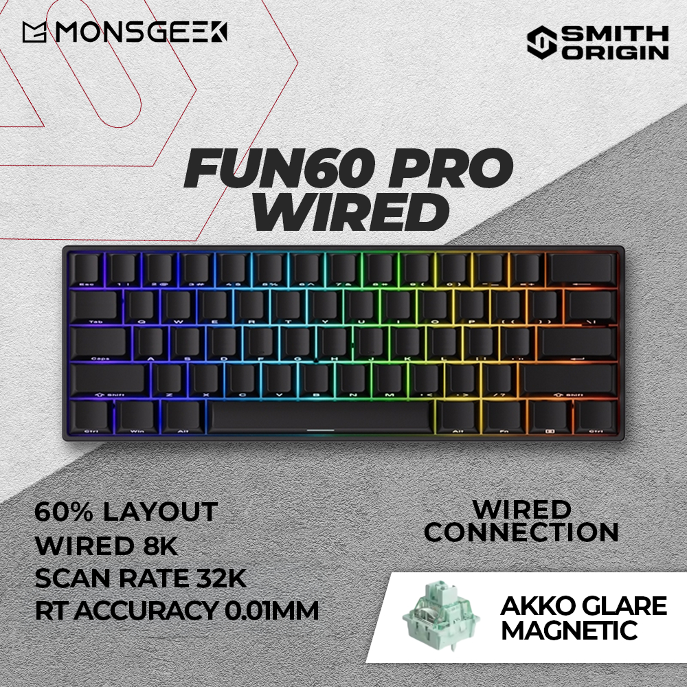 Jual AKKO MonsGeek FUN60 PRO WIRED Magnetic Switch Hall Effect Gaming ...