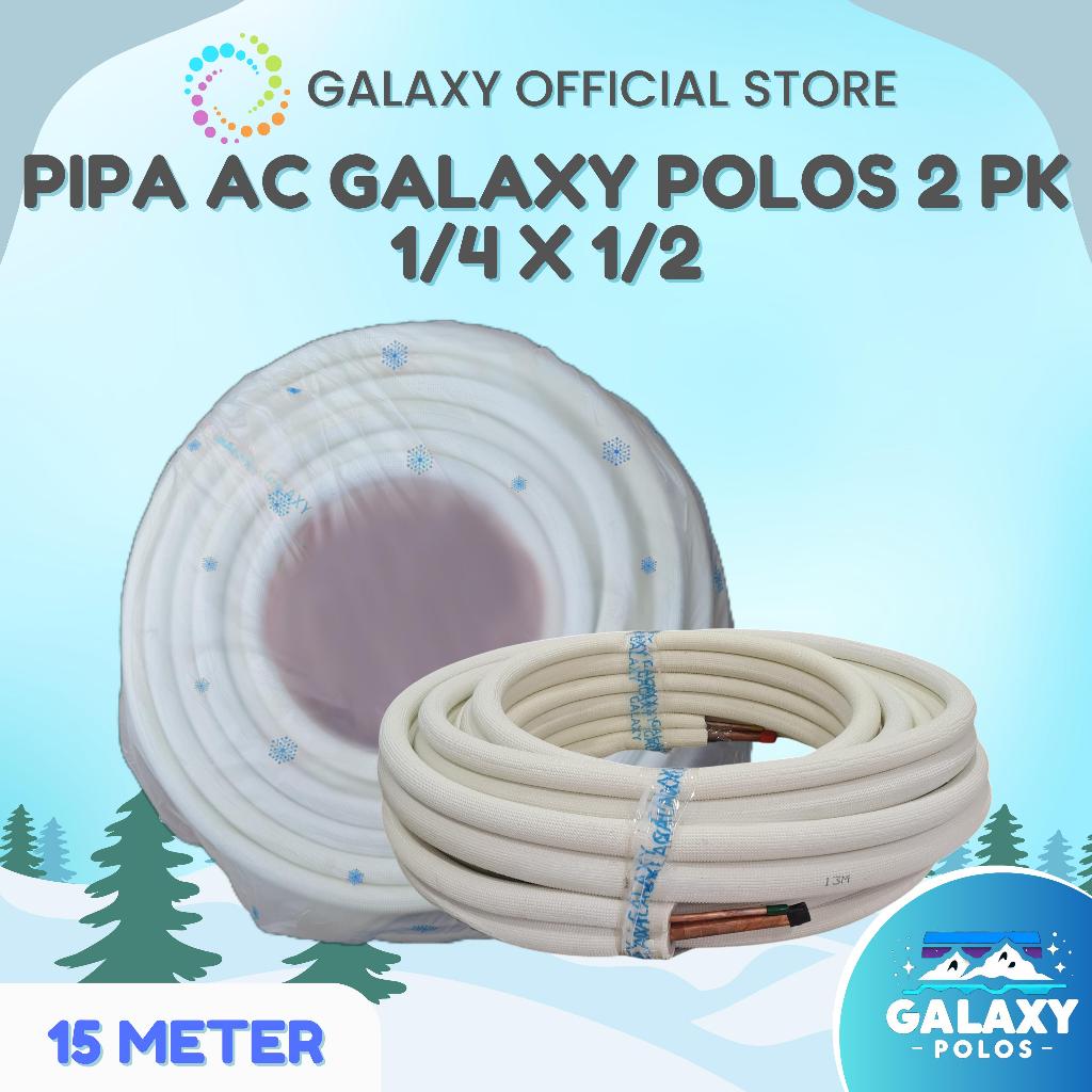 Jual Pipa AC Galaxy Polos 2 PK 1/4 x 1/2 (15 Meter) | Shopee Indonesia