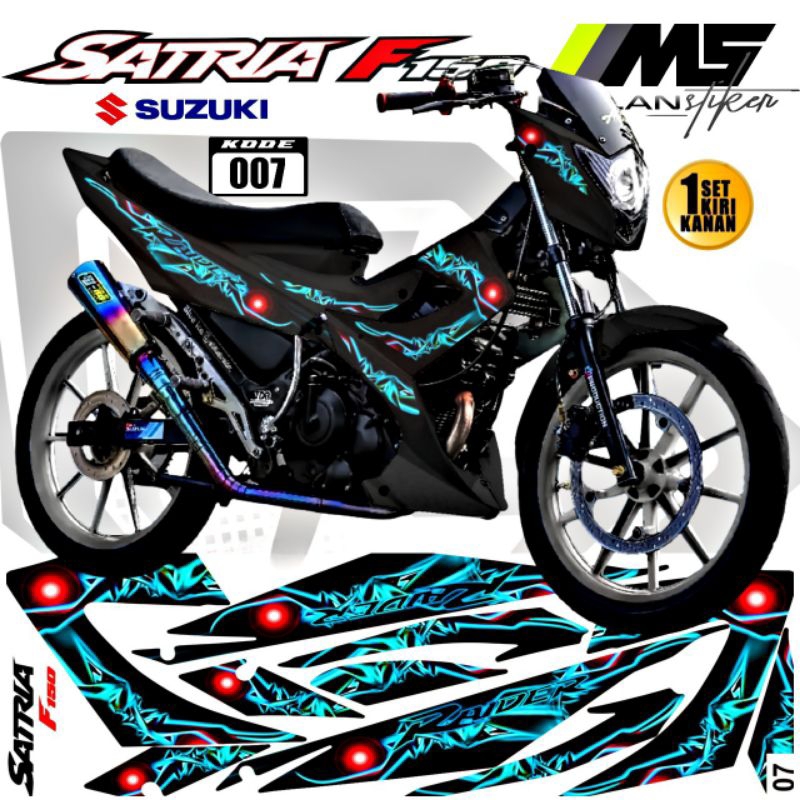 Jual Decal Sticker Striping Variasi Satria Fu Facelift Raider R 150 ...