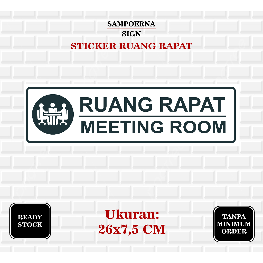 Jual Stiker Ruang Meeting / Stiker Ruang Rapat / Stiker Rapat / Stiker ...