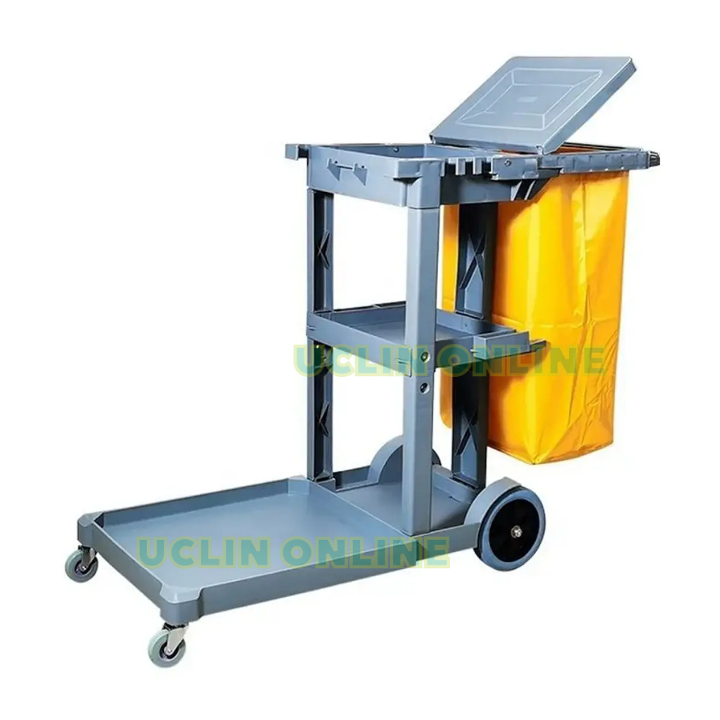 Jual JANITOR CLEANING CART TROLLEY WITH DENGAN COVER TUTUP | Shopee ...
