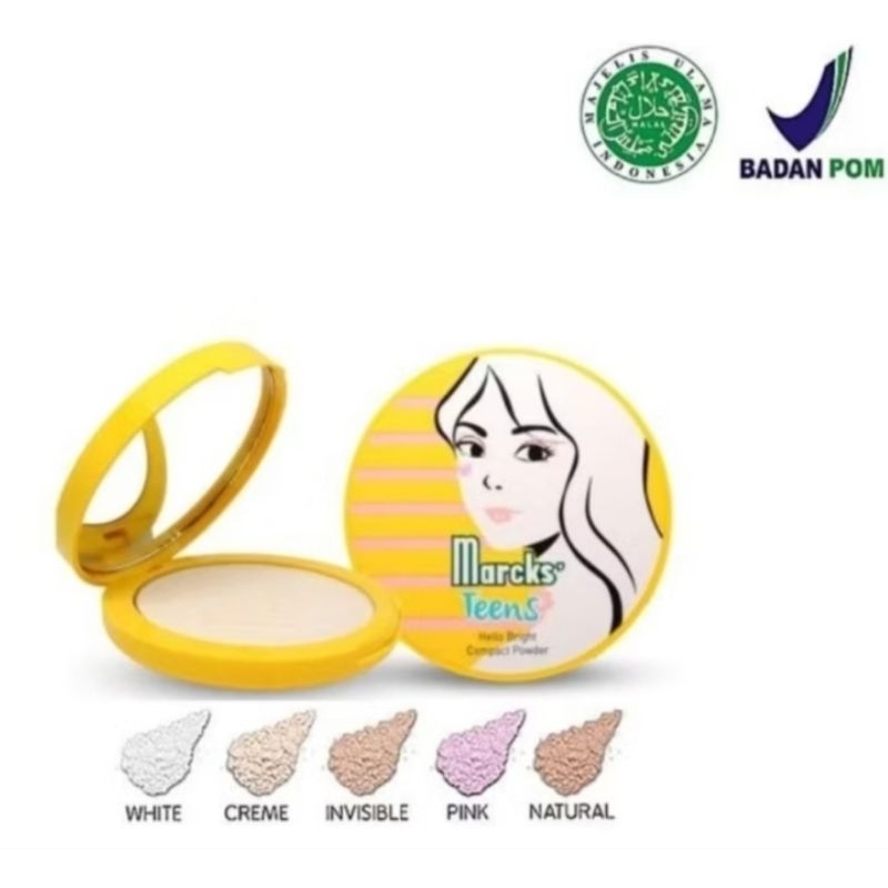Jual MARCKS TEENS COMPACT POWDER UV PROTECTION . ORIGINAL (BPOM ...