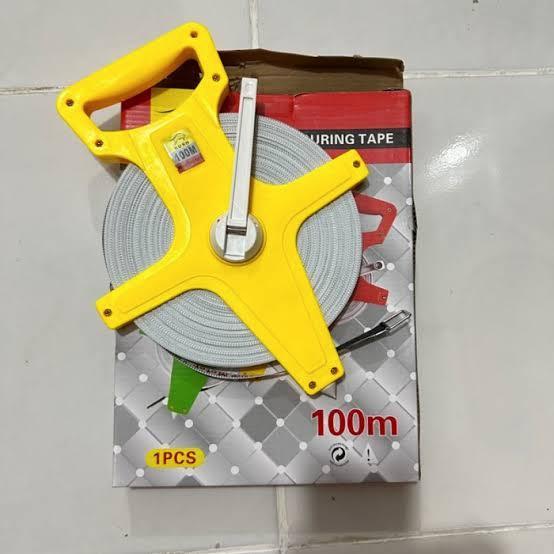 Jual Meteran Fiber Rush/ Meteran Tanah Tancap RUSH 100m Meteran Fiber ...