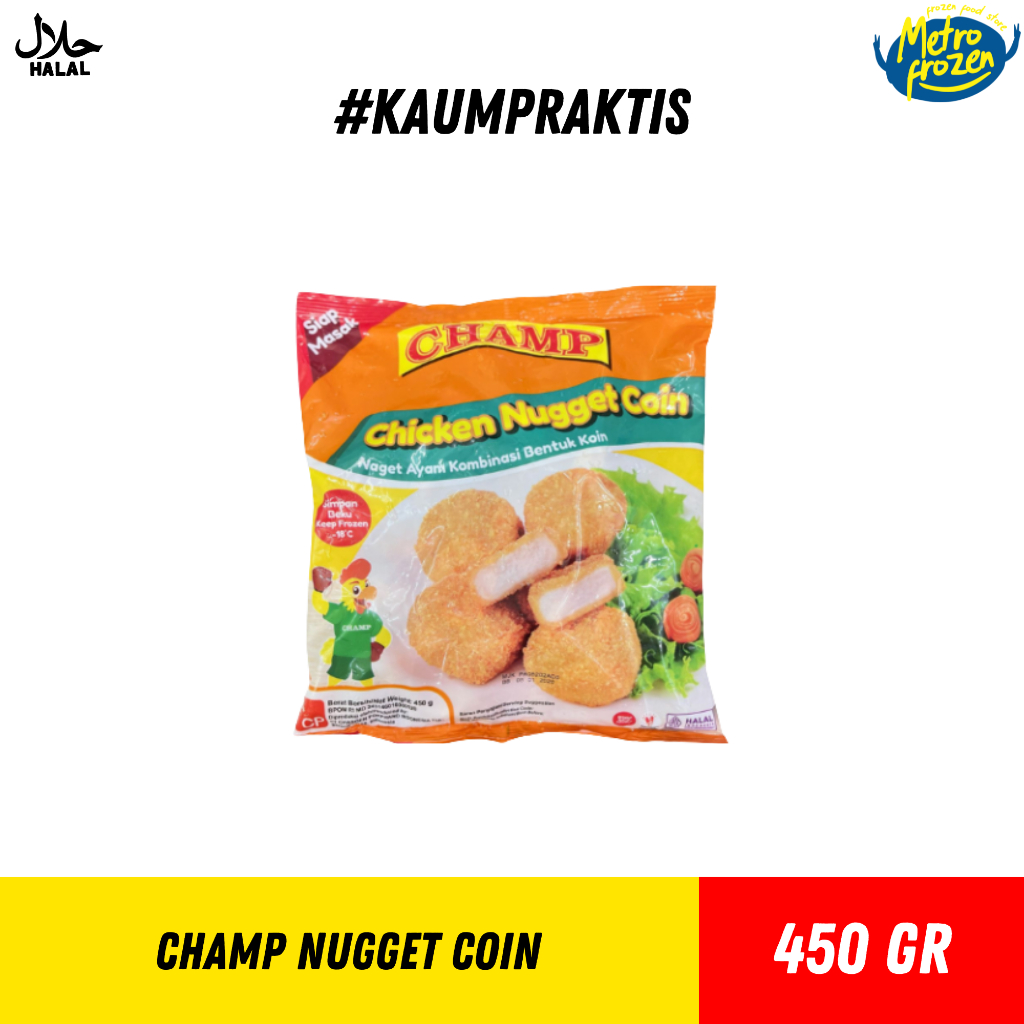 Jual Champ Chicken Nugget Coin 450gr | Shopee Indonesia