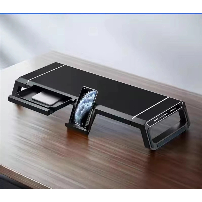 Jual Rak penaik monitor dengan USB, penyangga layar komputer desktop ...