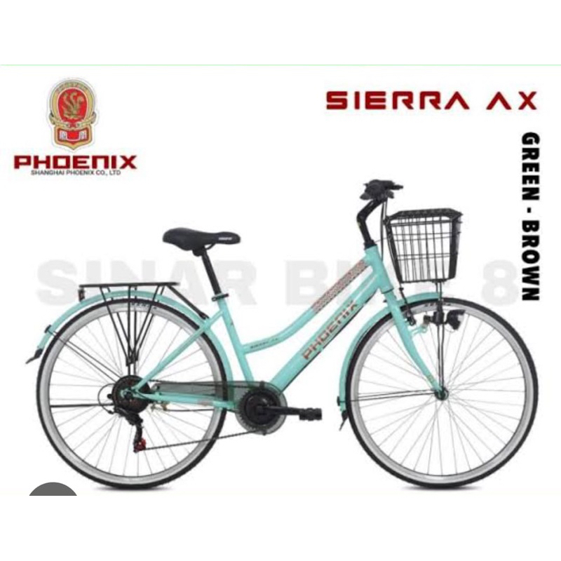 Jual SEPEDA PHOENIX 26 CTB SIERRA AX - GREEN BROWN | Shopee Indonesia