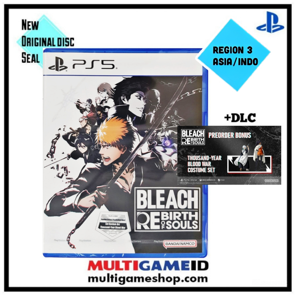 Jual PS5 Bleach Rebirth of Souls +DLC English Asia R3 Version | Shopee Indonesia