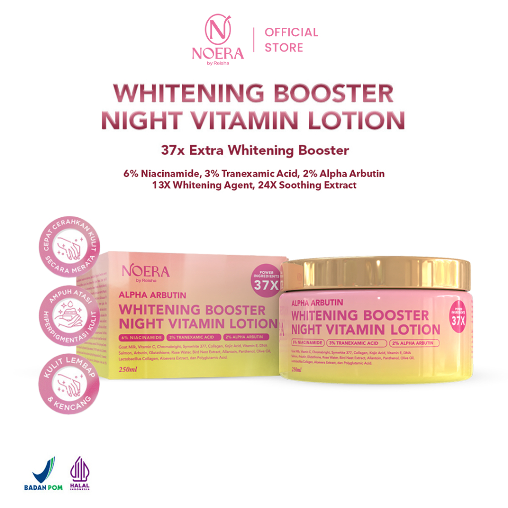 Jual Noera Paket Combo Whitening Booster Body Serum Essence & Lotion ...