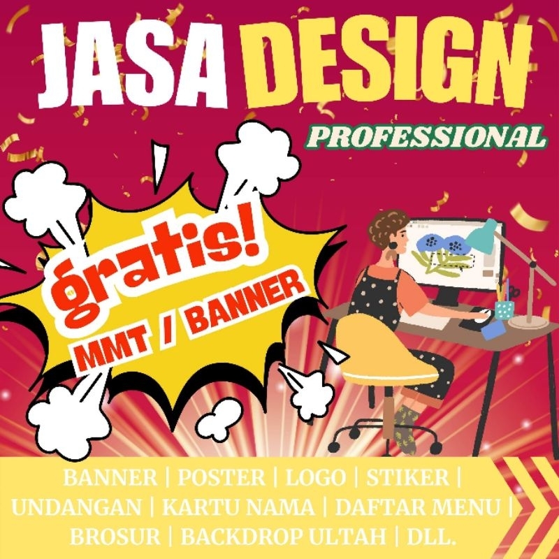 Jual JASA DESIGN PROFESSIONAL | GRATIS MMT / BANNER / SPANDUK | Shopee ...