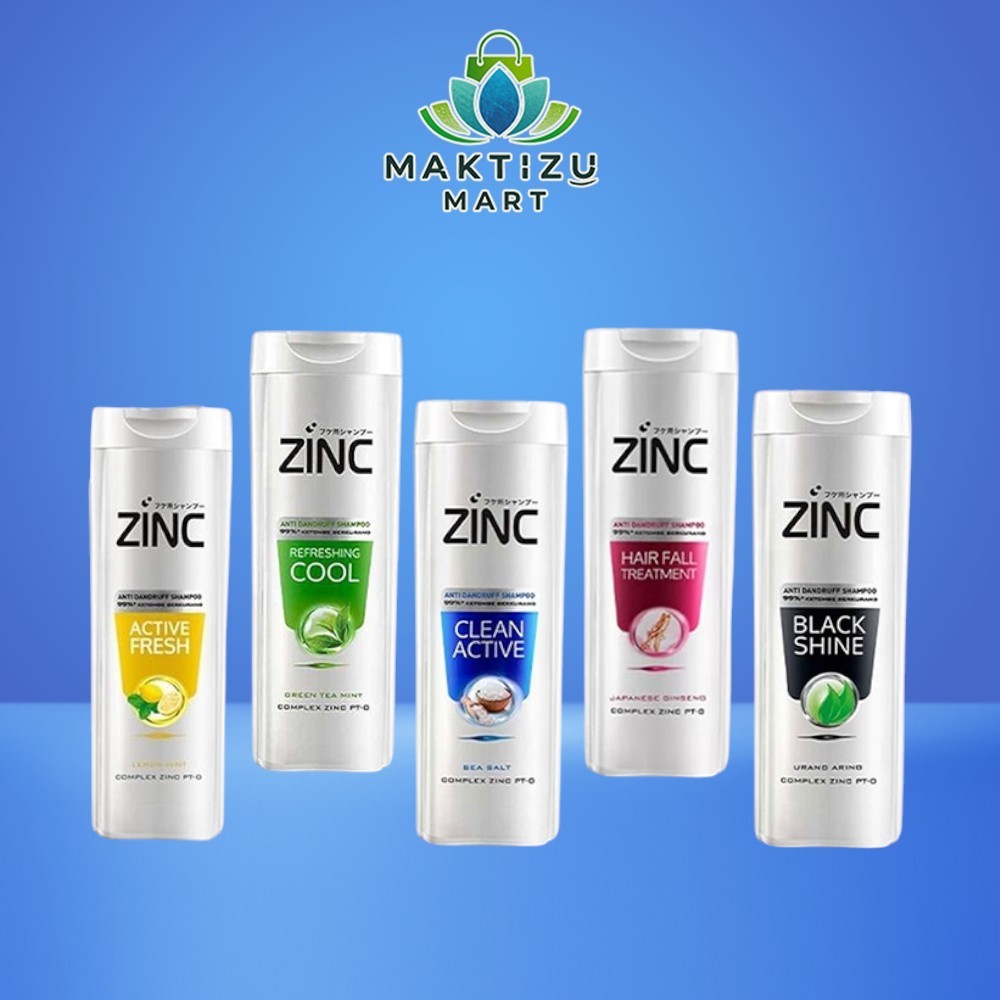 Jual ZINC SHAMPO KEMASAN BOTOL UKURAN 170 ML - 340 ML - 680 ML MAKTIZU ...