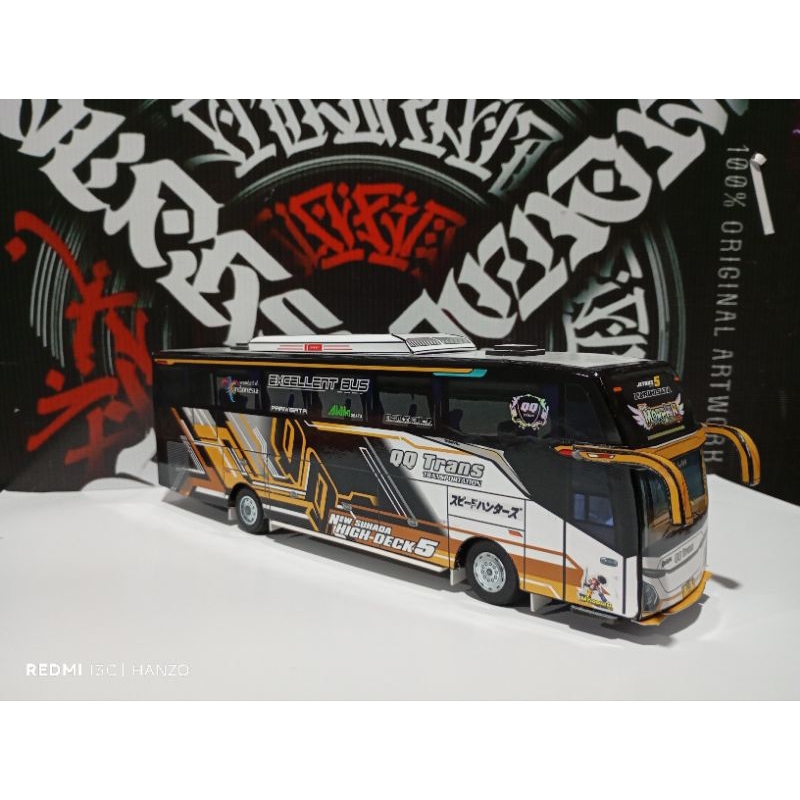 Jual Miniatur Bus The MORPHIN JB5 QQ Trans set lampu pajangan | Shopee ...