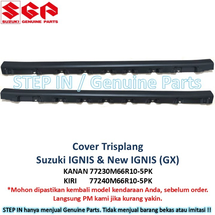 Jual Cover Trisplang Side Skirt Kanan Kiri SUZUKI IGNIS GX NEW IGNIS ...