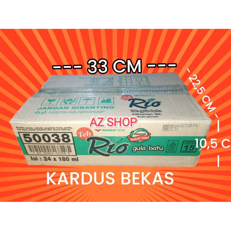 Jual KARDUS BEKAS TEH RIO ( SINGLE WALL ) | Shopee Indonesia