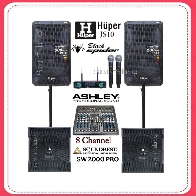 Jual Paket Sound System Speaker 15 Inch Huper JS10 Original 2 Unit ...