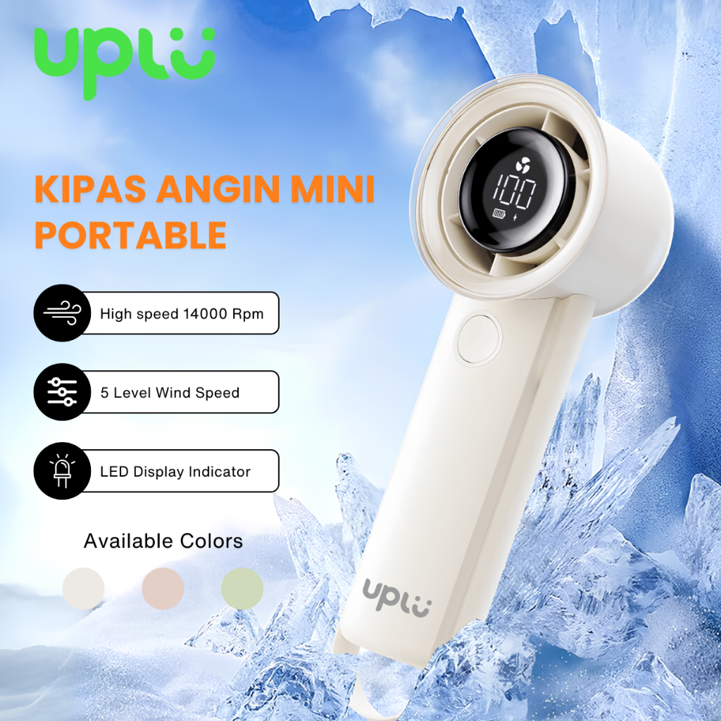 Jual UPLU High Speed Kipas Angin Mini Portable Turbo Rechargeable Fan ...