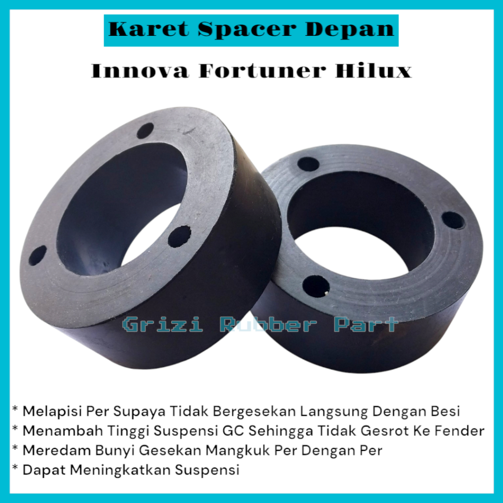 Jual Karet Tatakan Spacer Peninggi Support Shock Lift Kit Depan Innova ...