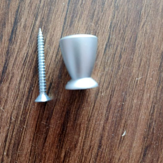 Jual Knop Pentol Silver Tarikan Pintu Laci Lemari Knob Pegangan Laci ...