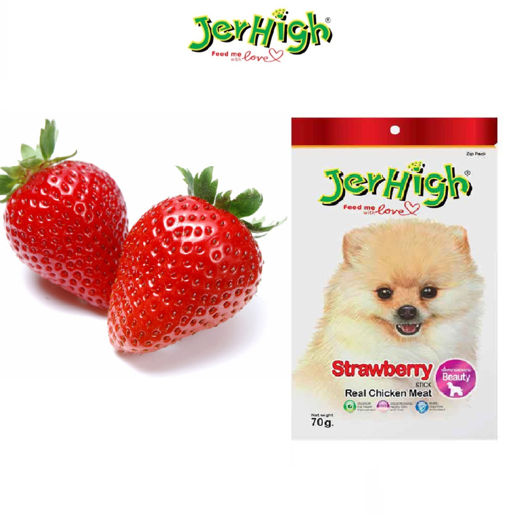 Jual Jerhigh Strawberry 70Gr Dog Treat / Snack Cemilan Anjing Rasa ...