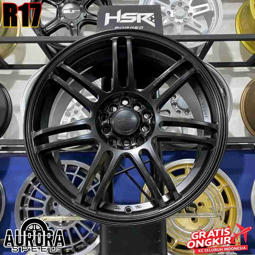 Jual Velg racing ring 17 hole 5 mobil Xenia Avanza Rush HRV Ertiga Xpander Pelek HSR BOON R17x7 ...