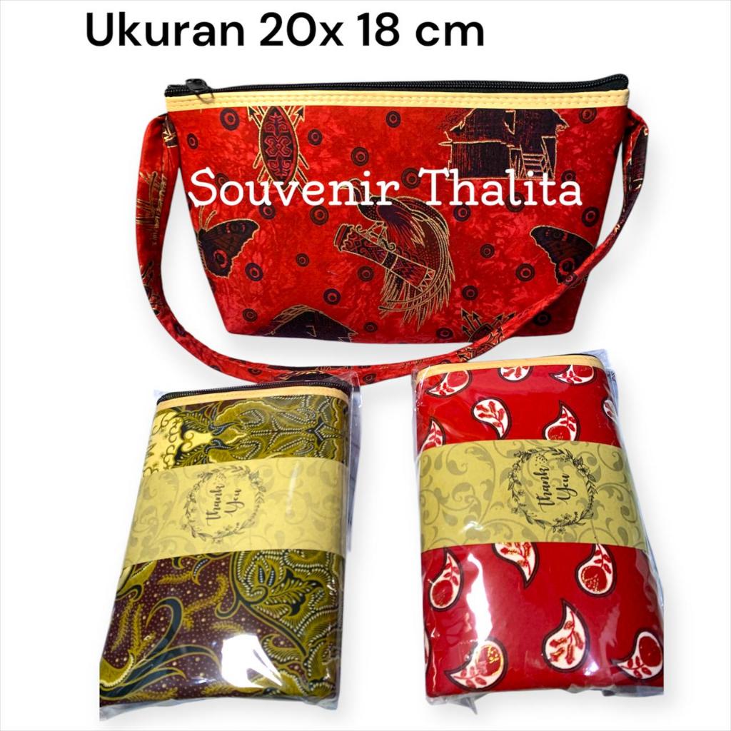 Jual PAKET HEMAT ISI 20 PCS SOUVENIR DOMPET TAS BATIK KHAS JOGJA UK 28 x18 cm | Shopee Indonesia