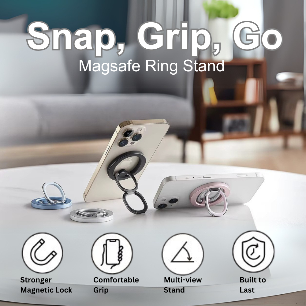 Jual Magsafe Ring Stand Phone Holder Magnetic for iphone 16 15 14 13 12 ...