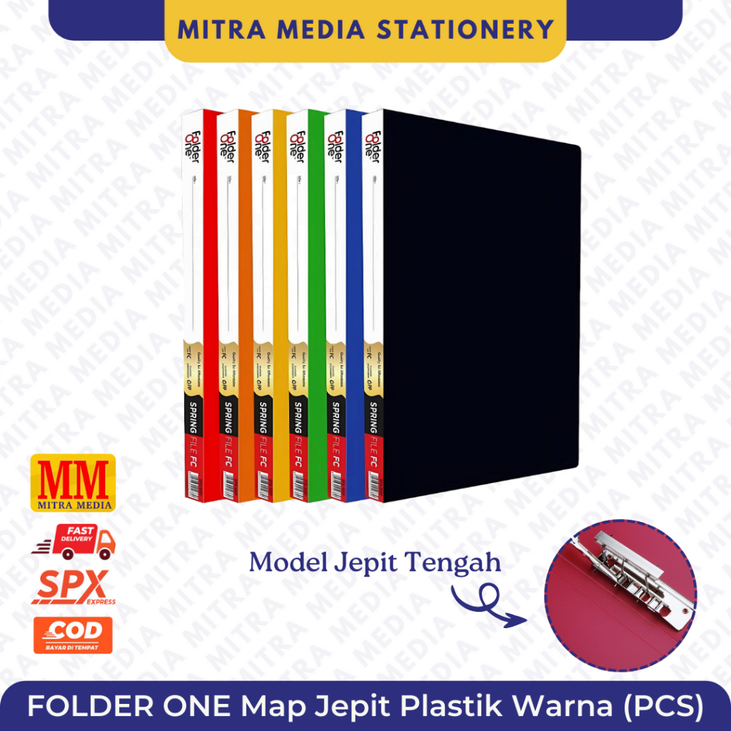 Jual Map Jepit / Clip File / Map Plastik Jepit Folio / Folder One (PCS) | Shopee Indonesia