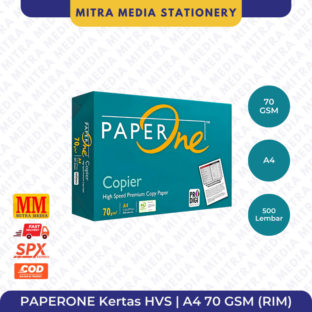 Jual Kertas HVS 70 GSM Paper One / Kertas Foto Copy / HVS A4 75 GR ...