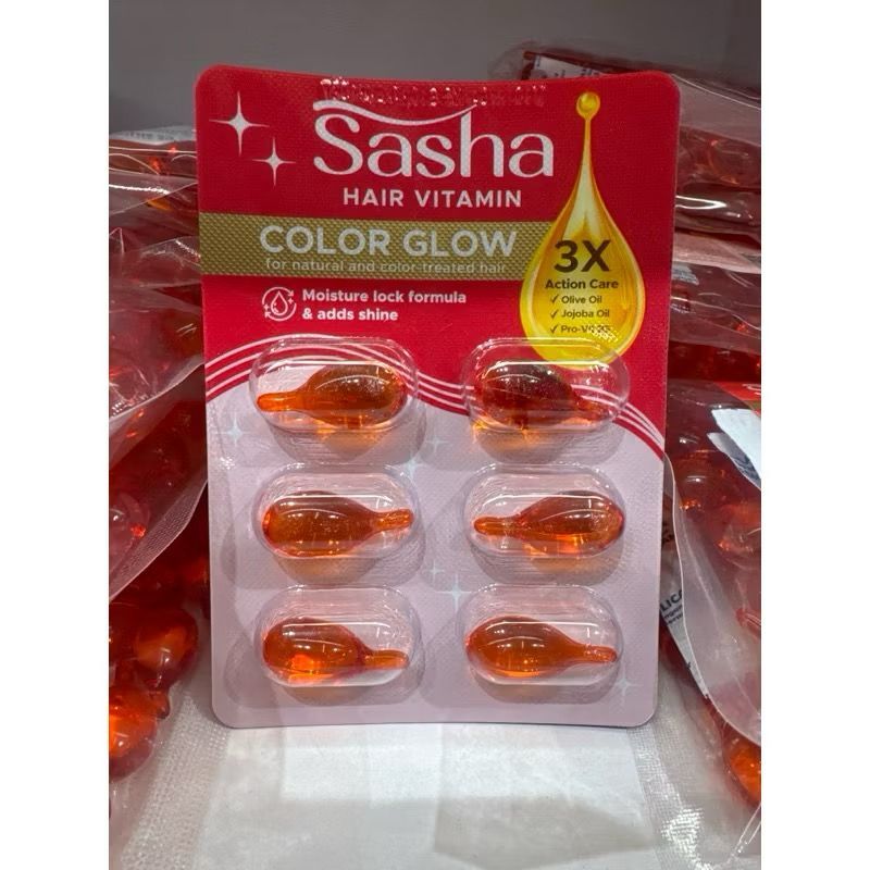 Jual SASHA HAIR VITAMIN COLOR GLOW SACHET | Shopee Indonesia